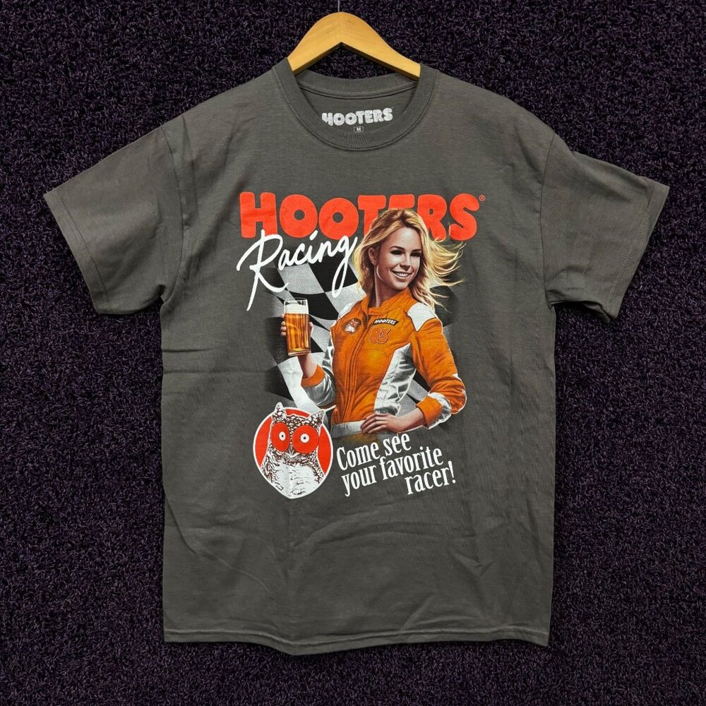 Hooters Racing Team Checkered Flag Tailgate Promo T-S… - Gem